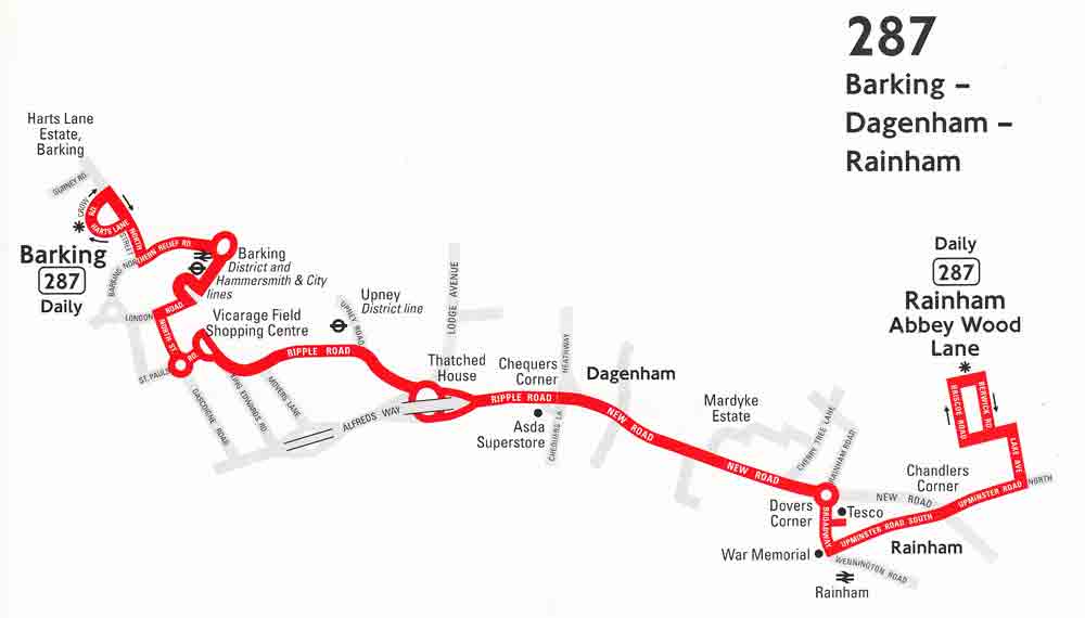 London Bus Route 287
