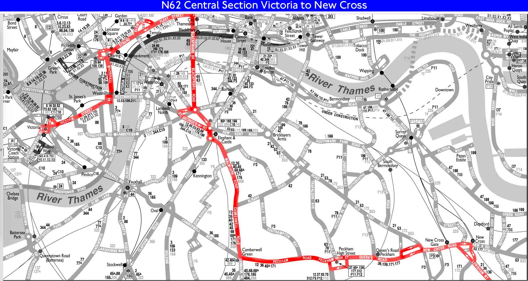 London Bus Route N62