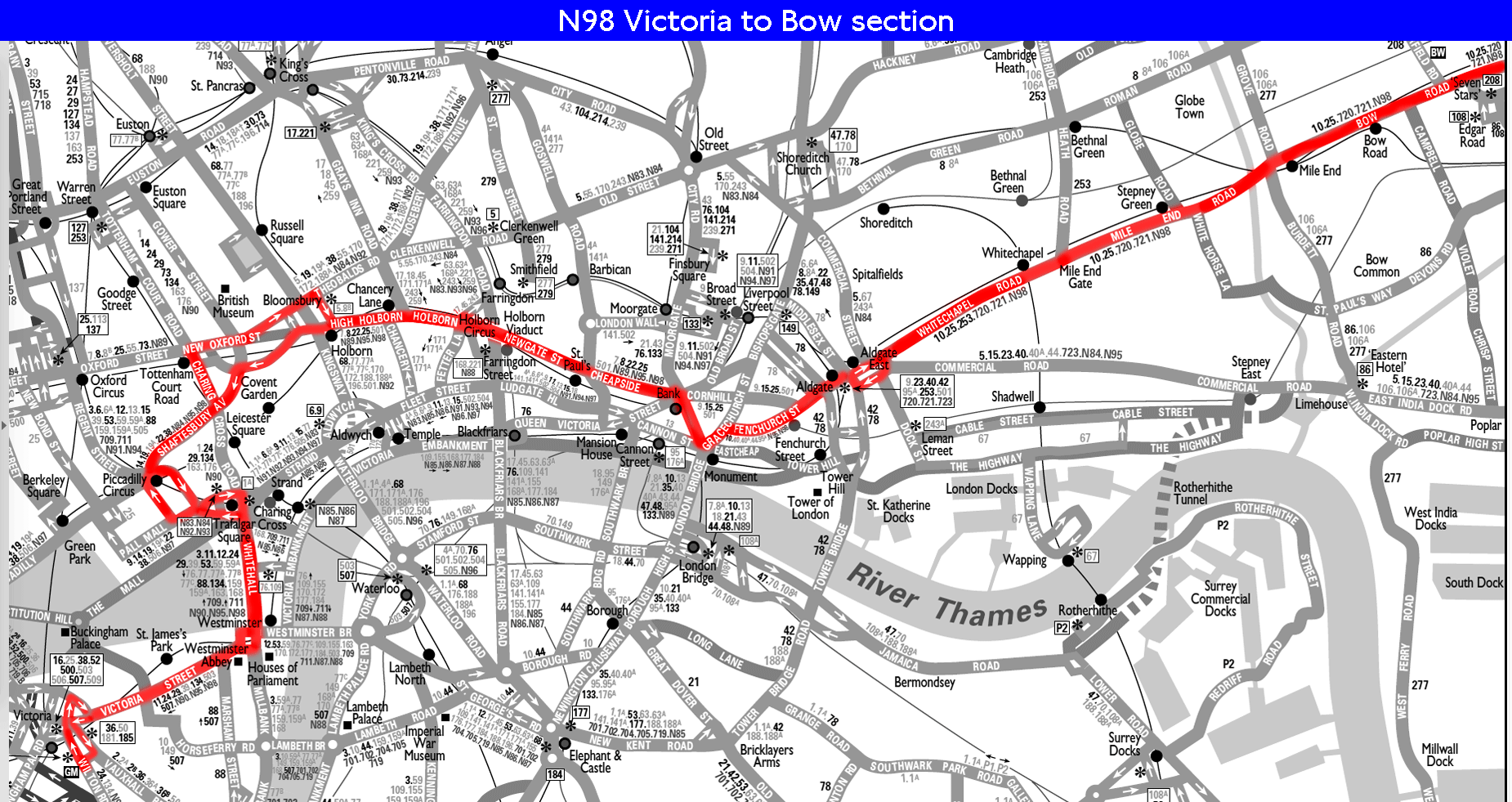 London Bus Route N98