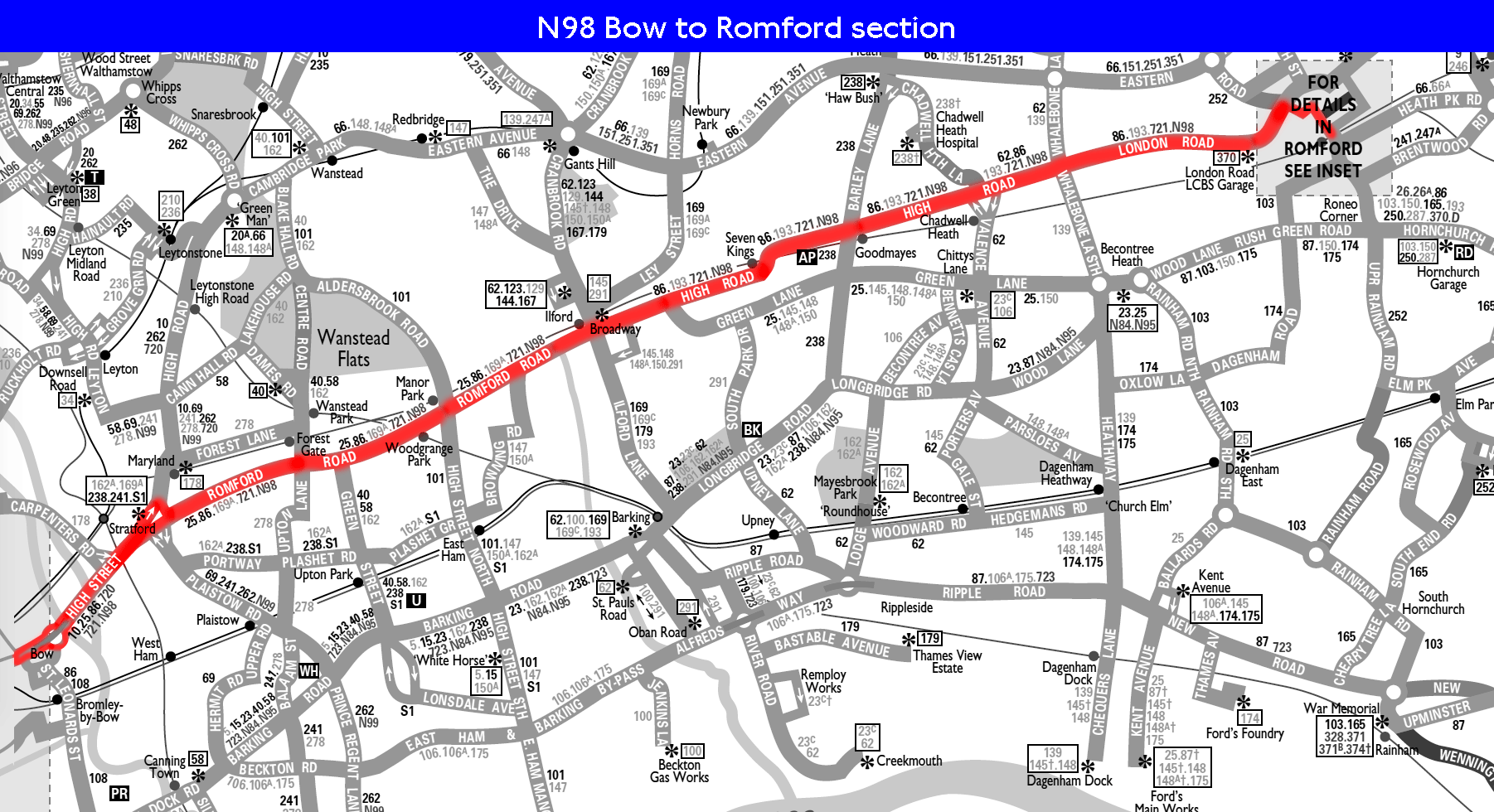 London Bus Route N98
