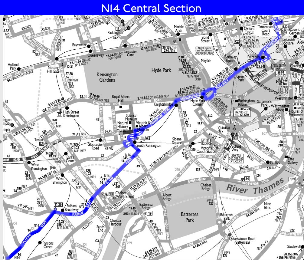 London Bus Route N14