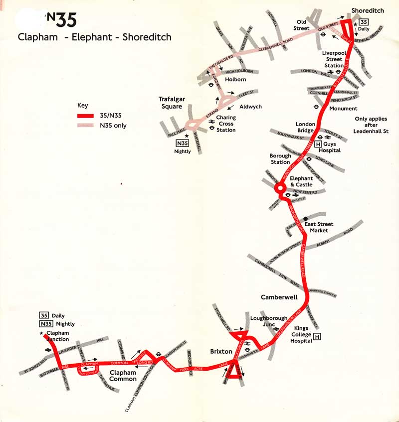 London Bus Route N35