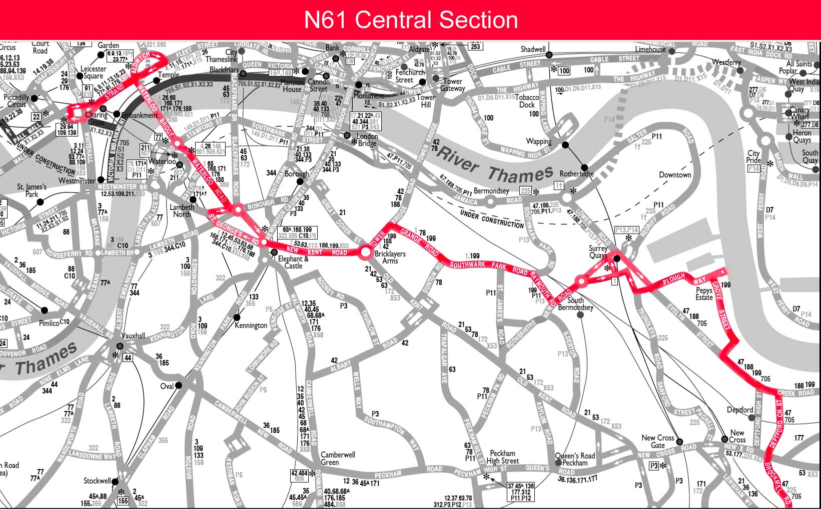 London Bus Route N61