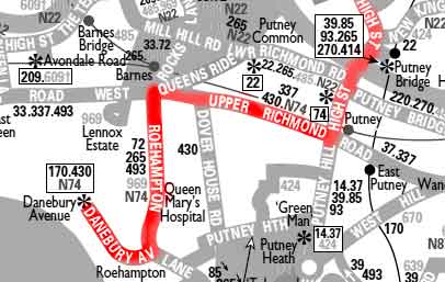 London Bus Route N74