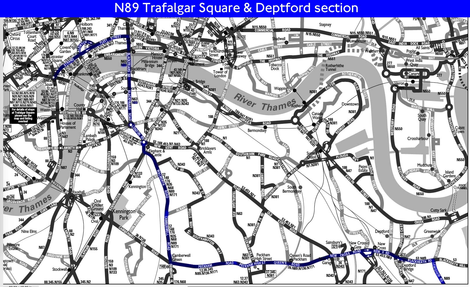 London Bus Route N89
