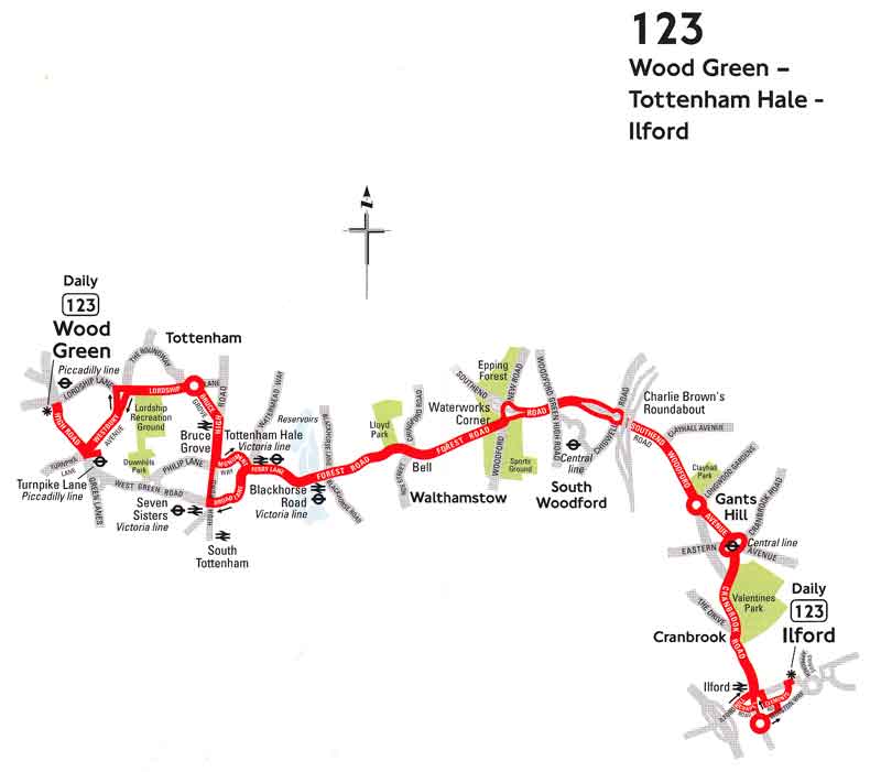 London Bus Route 123 London Bus Route 123