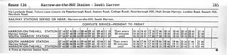 London Bus Route 136